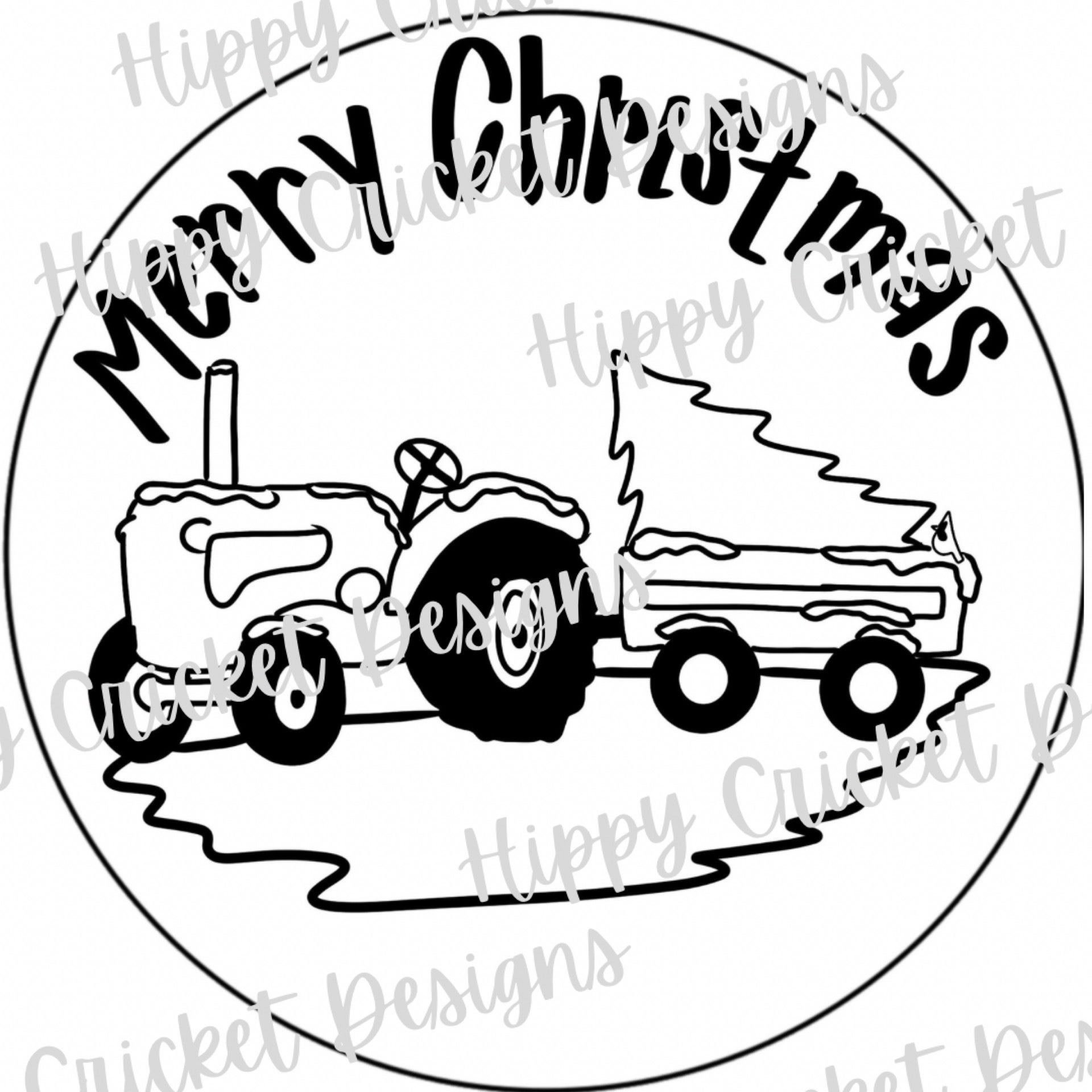 Christmas Tractor Template Hippy Cricket Designs Christmas Tractor Template Hippy Cricket Designs
