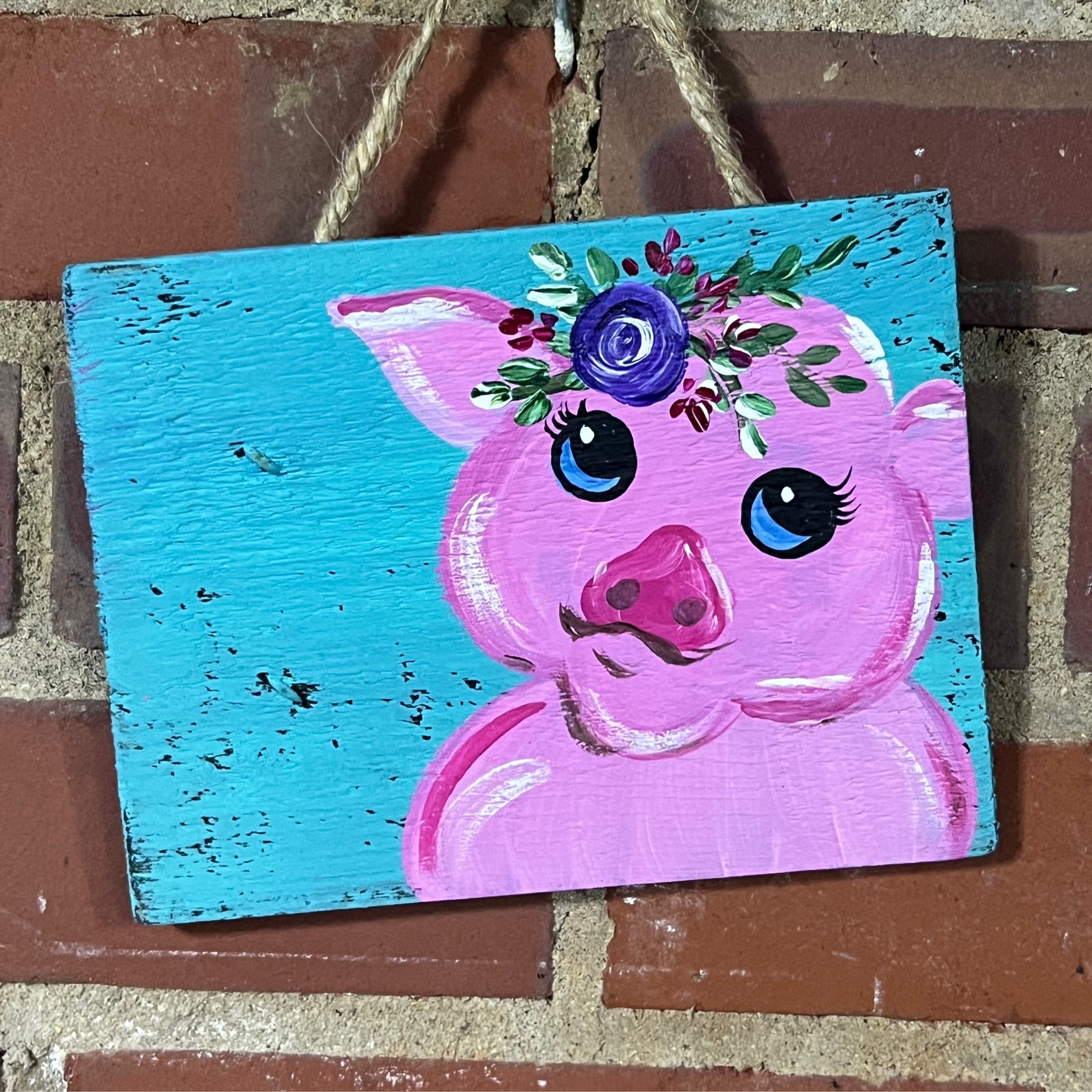 MINI pig painting | Hippy Cricket Designs