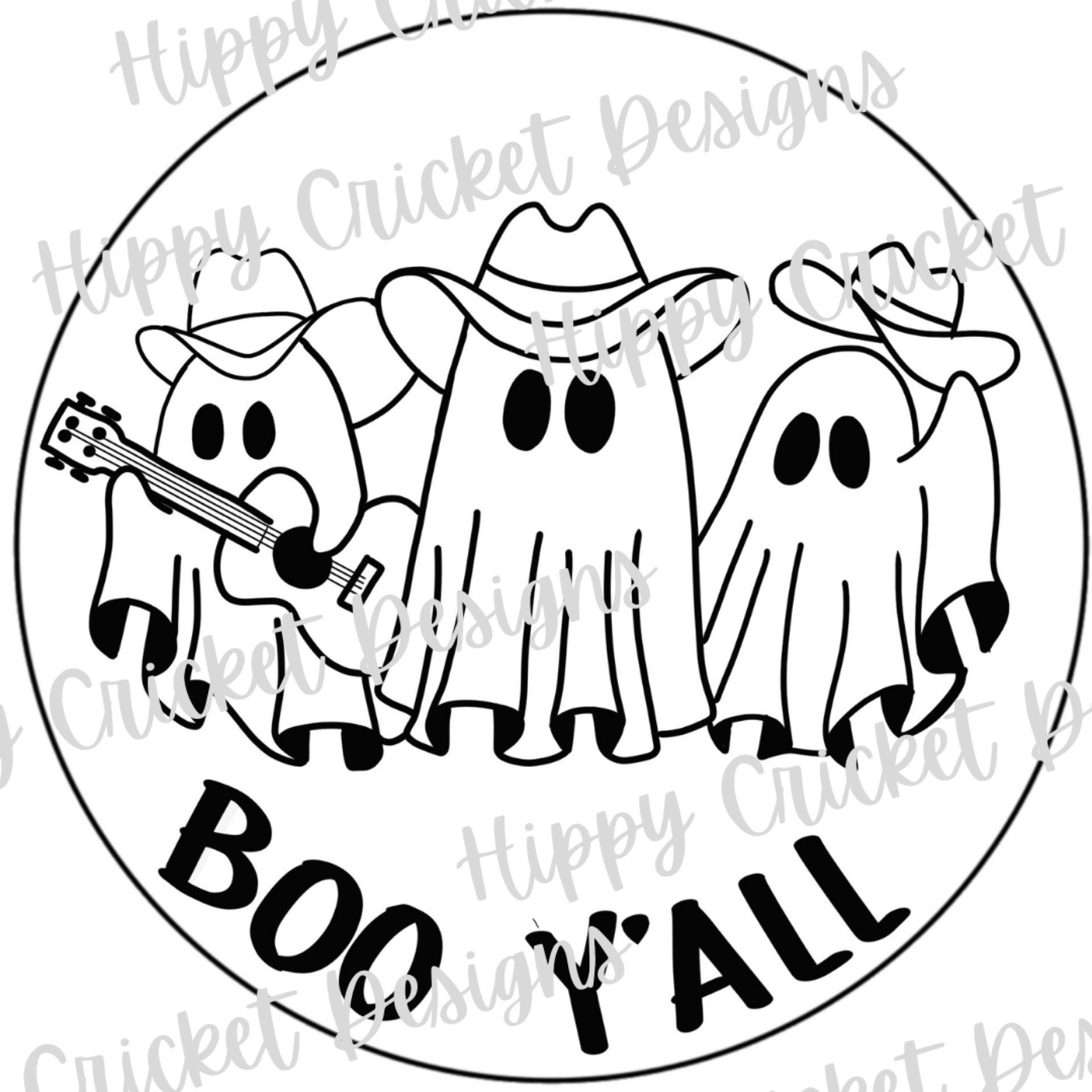 Cowboy ghost template | Hippy Cricket Designs
