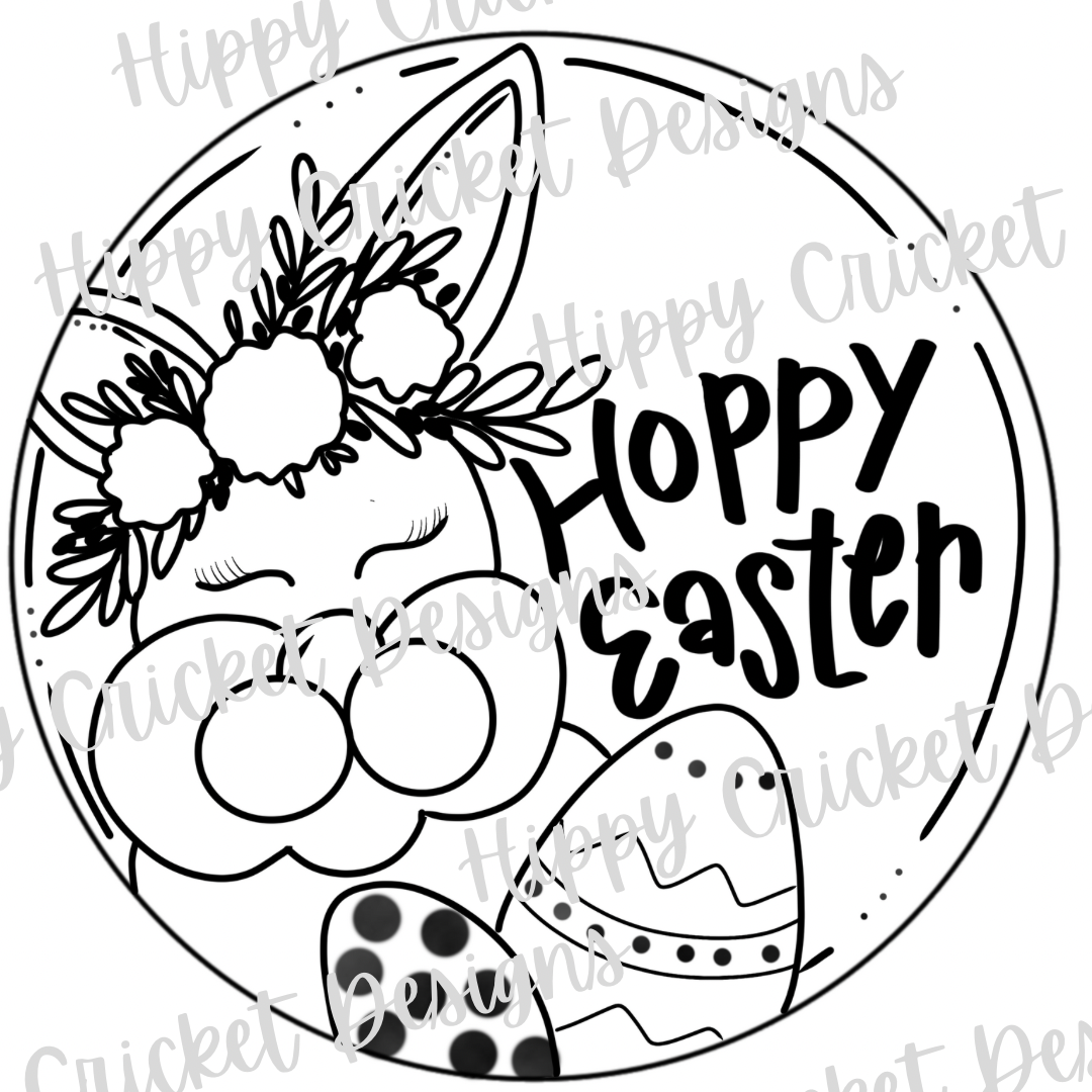 Hoppy Easter Bunny Template | Hippy Cricket Designs